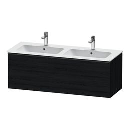 Duravit Waschtischunterschrank D-Neo 128x46,2x44cm, 1 A, wd, schwarz/Eiche sw (DE42650BD160000)