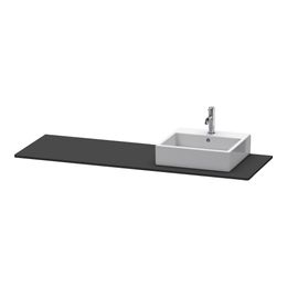 Duravit Konsole XSquare 160x55x1,6cm, m 1 AS, B re, graph matt (XS060HR8080)