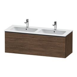 Duravit Waschtischunterschrank D-Neo 128x46,2x44cm, 1 A, wd, sw/Nuss dkl. (DE42650BD210000)