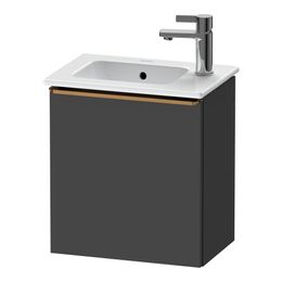 Duravit Waschtischunterschrank D-Neo 41x27,4x44cm, 1 T, An R, b geb/Gra ma (DE4259R04490000)