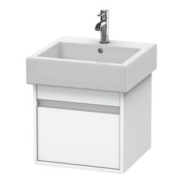 Duravit Waschtischunterschrank Ketho 45x44cm, we matt, 1 Auszug, wandh&auml;ngend (KT668501818)