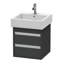 Duravit Waschtischunterschrank Ketho 45x44cm, graph ma, 2 Schubk., wandh&auml;ngend (KT663504949)