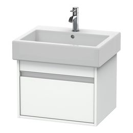 Duravit Waschtischunterschrank Ketho 55x44cm, we matt, 1 Auszug, wandh&auml;ngend (KT668601818)