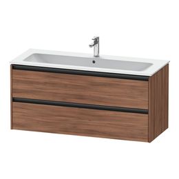 Duravit Waschtischunterschrank Ketho.2 121x48cm, Nussb Nat, 2 Schub., wandh&auml;ngend (K25265079790000)