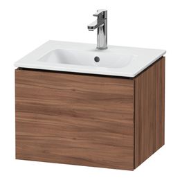 Duravit Waschtischunterschrank Compact L-Cube 52x42,1x40cm, 1 Ausz., wandh&auml;ngend, Nussb Nat (LC611807979)