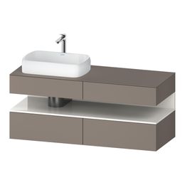 Duravit Waschtischunterschrank Qatego 140x55x60cm, w g/b m, Pl, Beck. li (QA4765022430000)