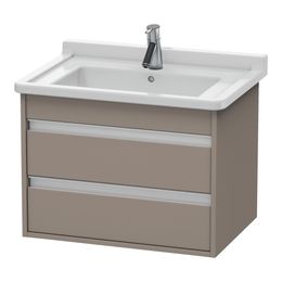 Duravit Waschtischunterschrank Ketho 65x45,5cm, bas. ma, 2 Schubk., wandh&auml;ngend (KT664304343)