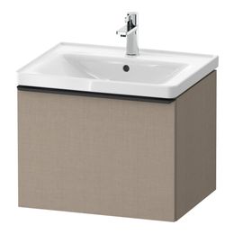 Duravit Waschtischunterschrank D-Neo 58,4x45,2x44cm, 1 A, wd, schwarz/Leinen (DE42490BD750000)