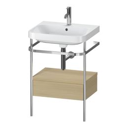 Duravit M&ouml;belwaschtisch-Kombi Happy D.2 Plus 57,5x49cm, 1 HL, Me E, m Kons, 1 Lad (HP4840O7171)