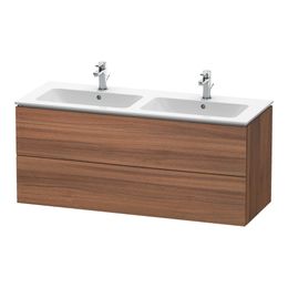 Duravit Waschtischunterschrank L-Cube 129x48,1x55cm, 2 SBK, wandh&auml;ngend, Nussb Nat (LC625807979)