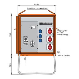 Walther Werke Verteilerschrank 44kVA WV0280R1)