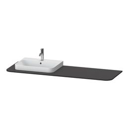 Duravit Waschtisch-Konsole Happy D.2 Plus 160x55cm, m 1 AS, Beck. li, graph matt (HP031HL8080)