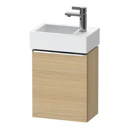 Duravit Waschtischunterschrank D-Neo 36,4x22,2x44cm, 1 T&uuml;r, An R, ch/Ei Nat (DE4218R10300000)