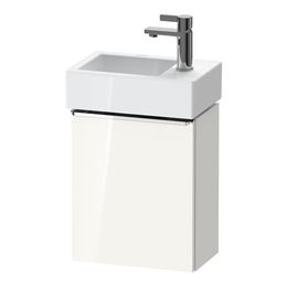 Duravit Waschtischunterschrank D-Neo 36,4x22,2x44cm, 1 T&uuml;r, An li, chr/we hgl (DE4218L10220000)