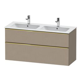 Duravit Waschtischunterschrank D-Neo 128x46,2cm, 1 Kast, 1 A, gol pol/Leinen (DE4365034750000)