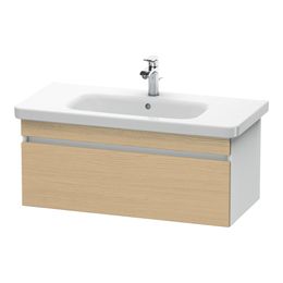 Duravit Waschtischunterschrank DuraStyle 93x44,8cm, E nat/wei&szlig; ma, 1 Ausz., wandh&auml;ngend (DS638203018)