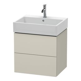 Duravit Waschtischunterschrank L-Cube 58,4x 45,9cm, Tau matt, 2 Schub., wandh&auml;ngend (LC627508383)