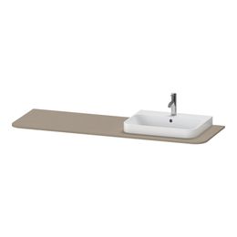 Duravit Waschtisch-Konsole Happy D.2 Plus 160x55cm, m 1 Ausschn, Beck. re, leinen (HP031HR7575)