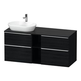 Duravit Waschtischunterschrank D-Neo 140x55cm, 2 SBK, 2 A, B li, chr/Eiche sw (DE4970L10160000)