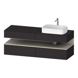 Duravit Waschtischunterschrank Qatego 160x55x60cm, T m/Gr m, Pl, Beck. re (QA4778083800000)