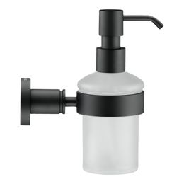 Duravit Seifenspender D-Code schwarz matt, 6,9x14,5cm, Glas wei&szlig; matt (0099164600)
