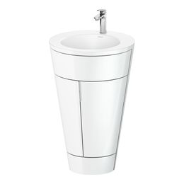 Duravit Waschtischunterschrank c-bonded Set Starck 1 56x86,4x60,5cm, steh., Gr. chr, we. hgl (S19512O10850000)