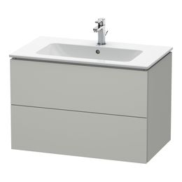 Duravit Waschtischunterschrank L-Cube 82x48,1cm, betongr ma, 2 Schub., wandh&auml;ngend (LC624100707)