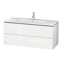 Duravit Waschtischunterschrank L-Cube 122x48,1cm, we. hgl, 2 Schub., wandh&auml;ngend (LC624302222)
