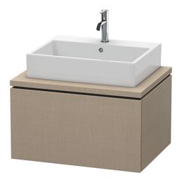 Duravit Waschtischunterschrank L-Cube 72x54,7cm, leinen, f&uuml;r Konsole, 1 Auszug (LC581107575)