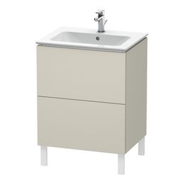 Duravit Waschtischunterschrank L-Cube 62x48,1cm, Tau matt, 2 Ausz&uuml;ge, stehend (LC662508383)