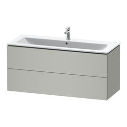 Duravit Waschtischunterschrank L-Cube 122x48,1cm, betongr ma, 2 Schub., wandh&auml;ngend (LC624300707)