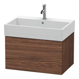 Duravit Waschtischunterschrank L-Cube 68,4x45,9cm, Nussb dkl., 1 Ausz., wandh&auml;ngend (LC617602121)