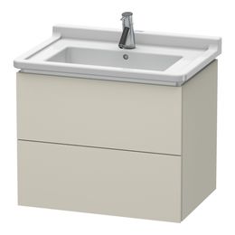 Duravit Waschtischunterschrank L-Cube 67x46,9cm, Tau matt, 2 Schub., wandh&auml;ngend (LC626408383)