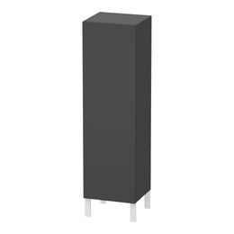 Duravit Halbhochschrank L-Cube 40x36,3x132cm, T&uuml;r rechts, graphit matt (LC1178R4949)