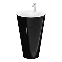 Duravit Waschtischunterschrank c-bonded Set Starck 1 56x86,4x60,5cm, steh., Gr. chr, sw hgl (S19512O10400000)