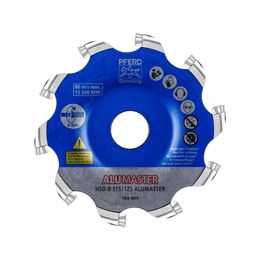 Pferd TOOLS Hochleistungsfr&auml;sscheibe ALUMASTER R &Oslash; 115 mm f&uuml;r Winkelschleifer Alu Bearbeitung (22000019)