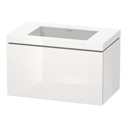 Duravit Waschtischunterschrank c-bonded L-Cube 80x48cm, o HL, we. hgl, 1 Ausz., wandh&auml;ngend (LC6917N8585)