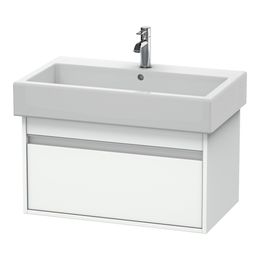 Duravit Waschtischunterschrank Ketho 75x44cm, we matt, 1 Auszug, wandh&auml;ngend (KT668701818)