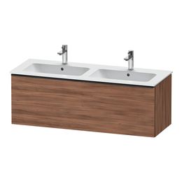Duravit Waschtischunterschrank D-Neo 128x46,2x44cm, 1 A, wd, sw/Nuss Nat (DE42650BD790000)