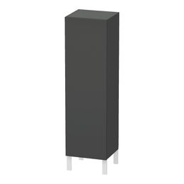 Duravit Halbhochschrank L-Cube 40x36,3x132cm, T&uuml;r links, graphit matt (LC1178L4949)