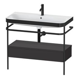 Duravit M&ouml;belwaschtisch-Kombi Happy D.2 Plus 97,5x49cm, 1 HL, gra m, m Konso, 1 Lad (HP4743O8080)