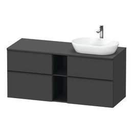 Duravit Waschtischunterschrank D-Neo 140x55cm, 2 SBK, 2 A, B R, sw/Grap ma (DE4970RBD490000)