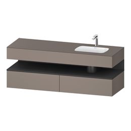 Duravit Einbauwaschtisch-M&ouml;bel-Set Qatego 160x50x60cm, Kon-WTU, B, B r, gra m/ba m (QA4796049430010)