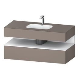 Duravit Einbauwaschtisch-M&ouml;bel-Set Qatego 120x55x60cm, w m/ba m, Kon-WTU, Nischenb (QA4787018430010)