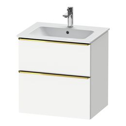 Duravit Waschtischunterschrank D-Neo 61x46,2cm, g pol/w m, 1 Schubk., 1 Ausz. (DE4361034180000)