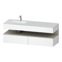 Duravit Einbauwaschtisch-M&ouml;bel-Set Qatego 160x50x60cm, Kon-WTU, B, B l, T m/we ma (QA4795083180010)