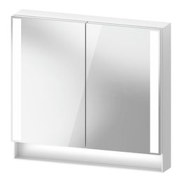 Duravit Universal-Spiegelschrank Qatego 80x75x15,5cm, wei&szlig; matt, 2 T&uuml;ren (QA7151018180000)