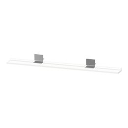 Duravit Spiegel-Ablage Sivida 133x65x3,6mm, Wei&szlig; Matt, montiert, chrom (SV7435010180000)