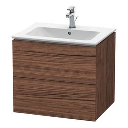 Duravit Waschtischunterschrank L-Cube 62x48,1cm, Nussb dkl., 2 Schub., wandh&auml;ngend (LC624002121)