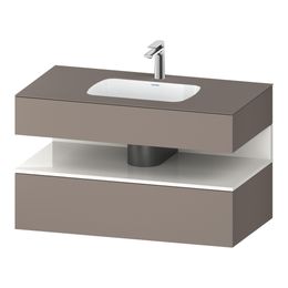 Duravit Einbauwaschtisch-M&ouml;bel-Set Qatego 100x55x60cm, w g/b m, Kon-WTU, Nischenb (QA4786022430010)